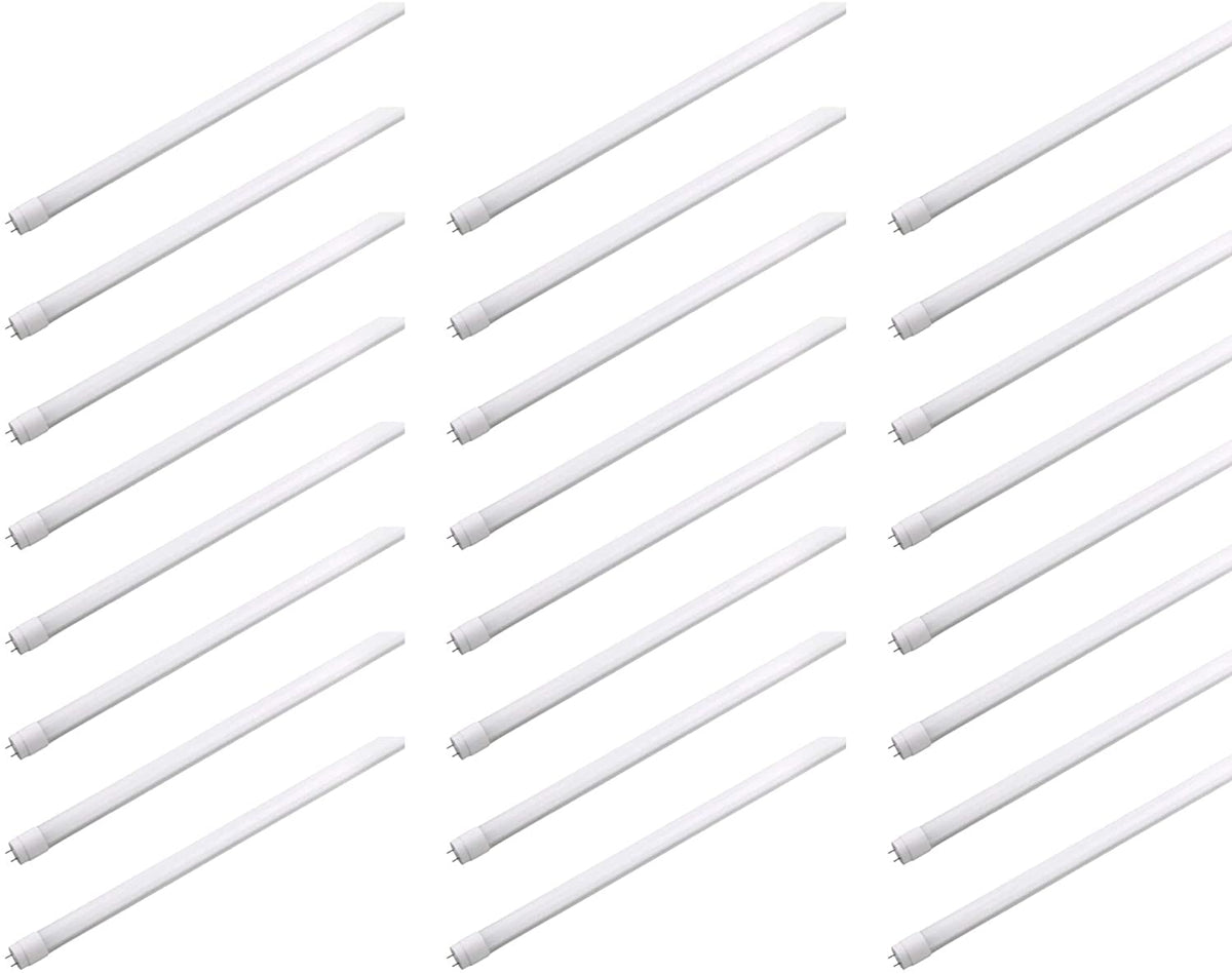 4FT T8 LED Tube Light, Type B, 17W, 2200 LM, Dual-Ended Ballast by-Pas ...